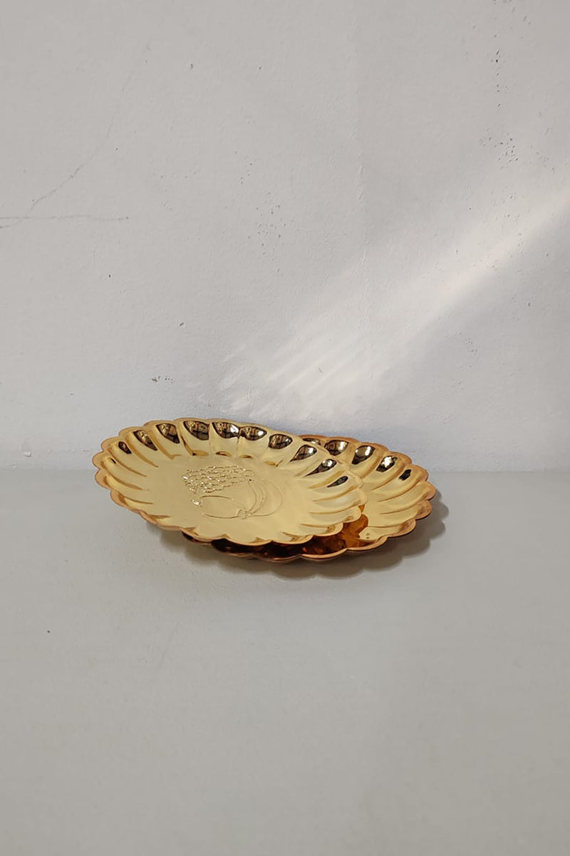 Gold Fruit Plate set as 2 – ProppedUpRentals