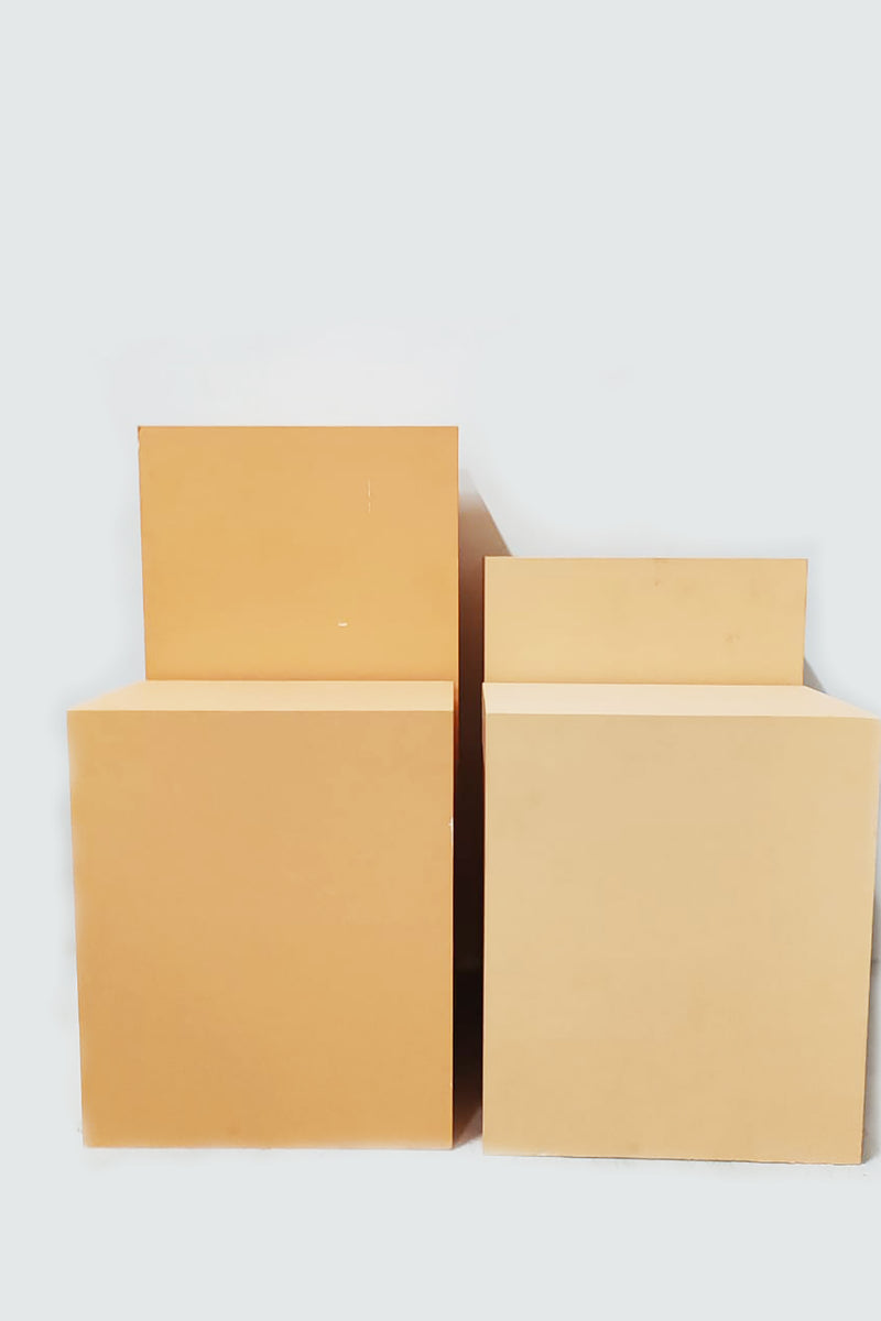 Customisable Box Plinths (set of 4) can be painted – ProppedUpRentals
