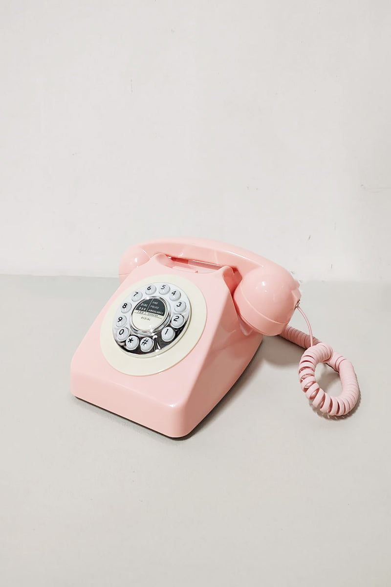 Vintage Pink Telephone – ProppedUpRentals