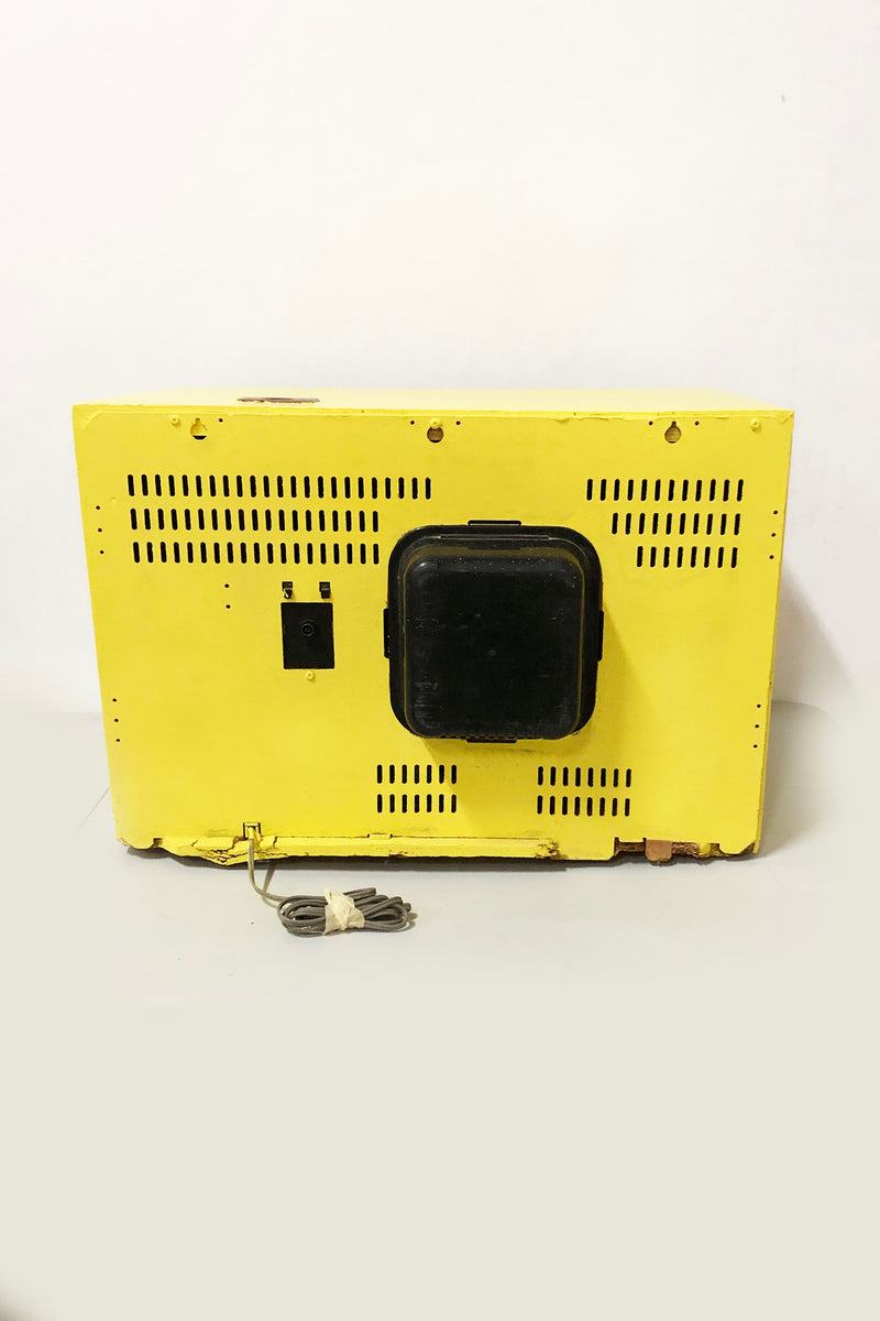 Yellow Yenmade Vintage TV – ProppedUpRentals