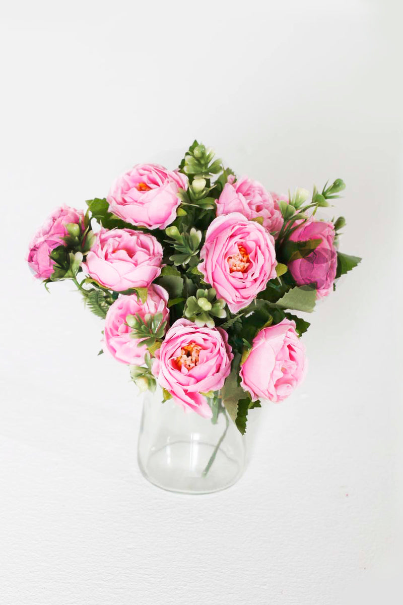 Faux Pink Roses - Bunch – ProppedUpRentals