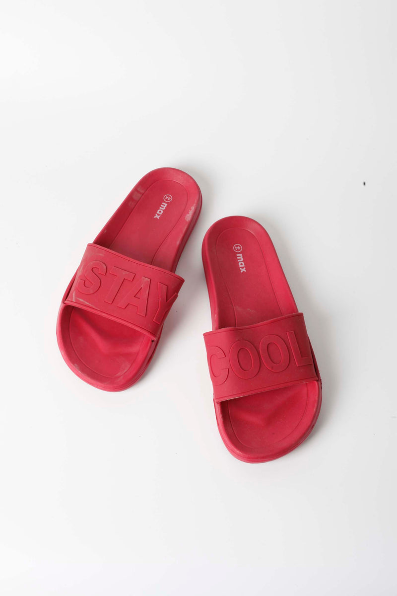 Mens Red Sliders – ProppedUpRentals