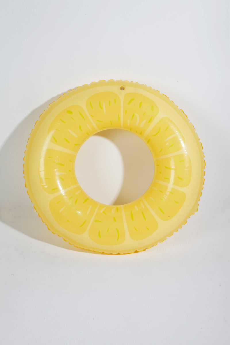 Inflatable Orange Rubber Ring Pool Float – ProppedUpRentals