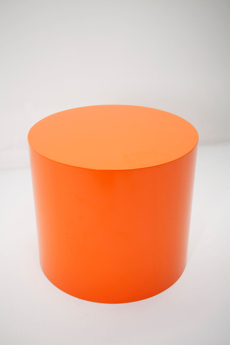 Orange Cylinder Block Plinth – ProppedUpRentals