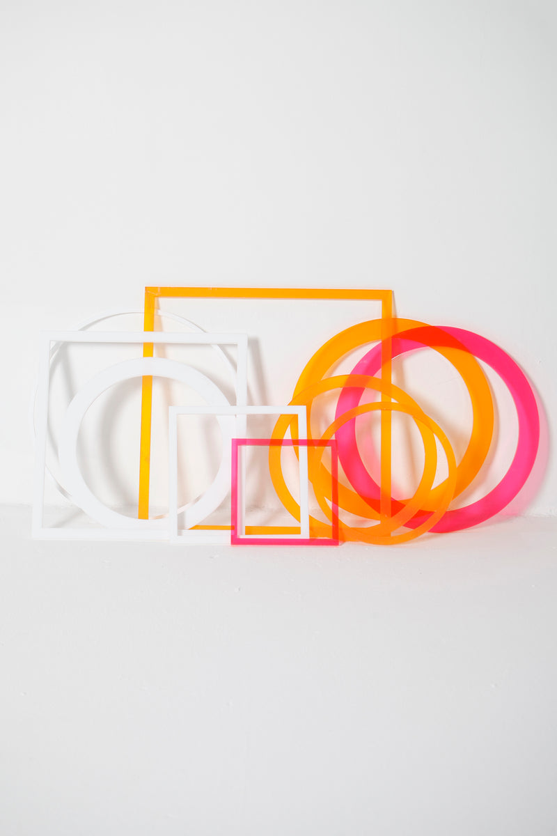Perspex Shapes for Styling Still Life (10 pieces) – ProppedUpRentals