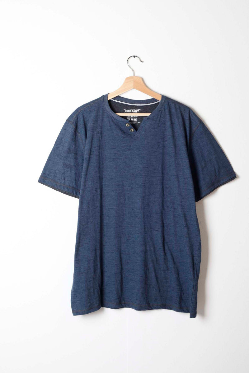 Blue Henley Tshirt – ProppedUpRentals