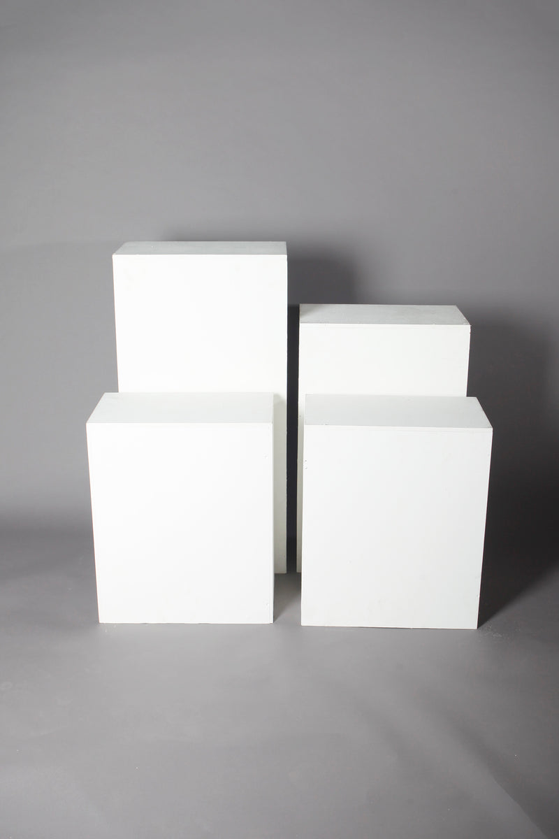 White Box Plinths (set of 4) – ProppedUpRentals