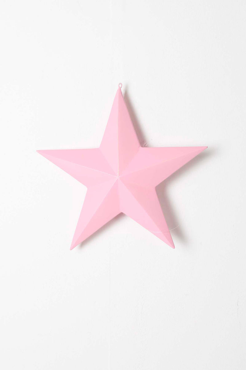 BABY PINK WOODEN HANGING STAR (4 pieces available) – ProppedUpRentals