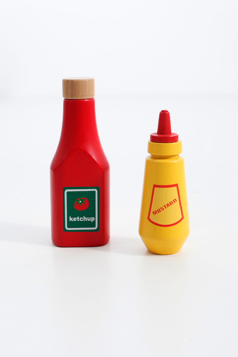 Ketchup & Mustard Wooden Kids Toys – ProppedUpRentals