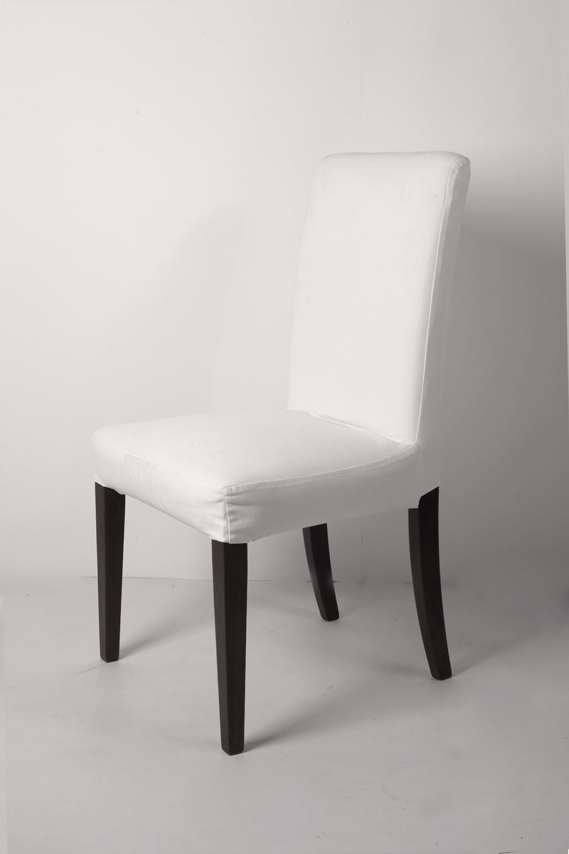 WHITE LINEN DINING CHAIR – ProppedUpRentals